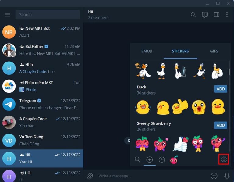 Hướng dẫn tải sticker Telegram đơn giản nhất