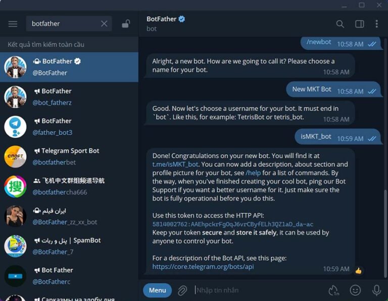 Hướng Dẫn Chi Tiết Cách Tạo Bot Telegram Cực Đơn Giản
