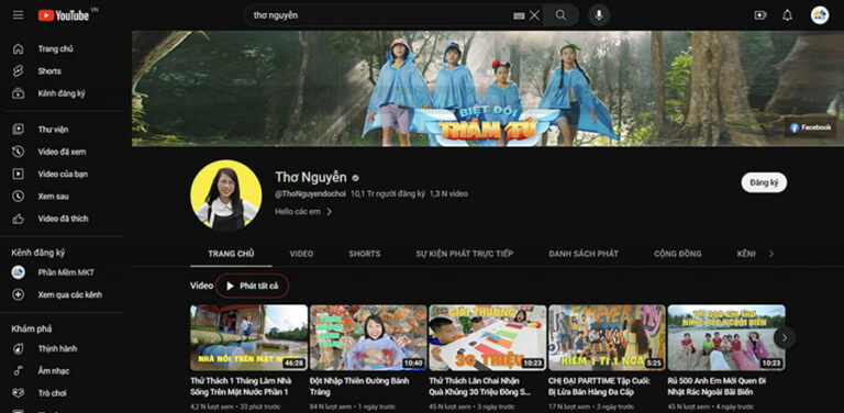 Top 10 kênh YouTube nhiều sub nhất Việt Nam hiện nay