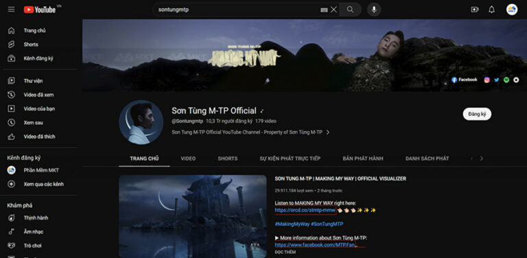 Top 10 kênh YouTube nhiều sub nhất Việt Nam hiện nay