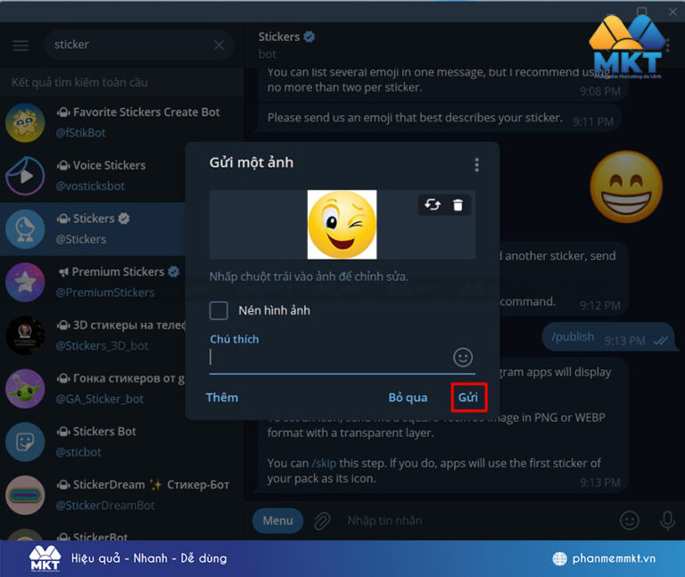 Cách tạo sticker Telegram của riêng bạn đơn giản 2024