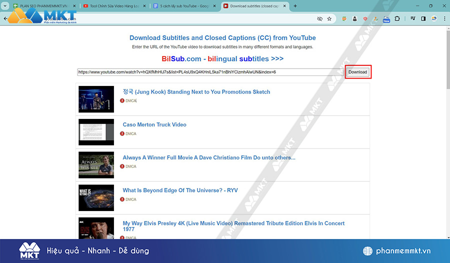 5 cách lấy sub YouTube, tải video có phụ đề đơn giản