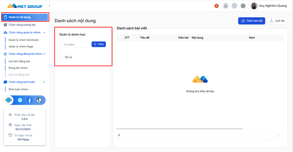 Phần mềm MKT Group - Quản lý Group Facebook tự động 100%
