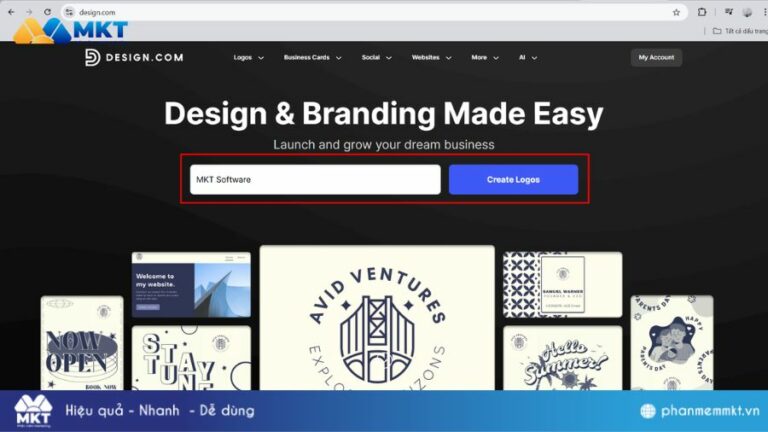 Top 8 trang web tạo logo bằng AI miễn phí đẹp, chuyên nghiệp