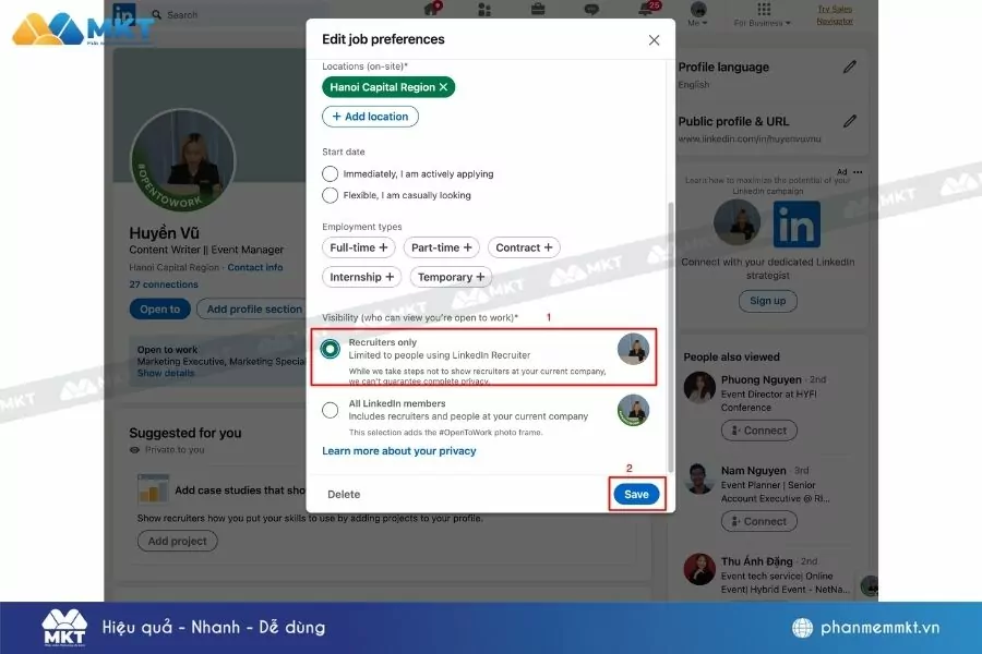 Chia Sẻ 3 Cách Tắt Open To Work Trên Linkedin Cực Chi Tiết