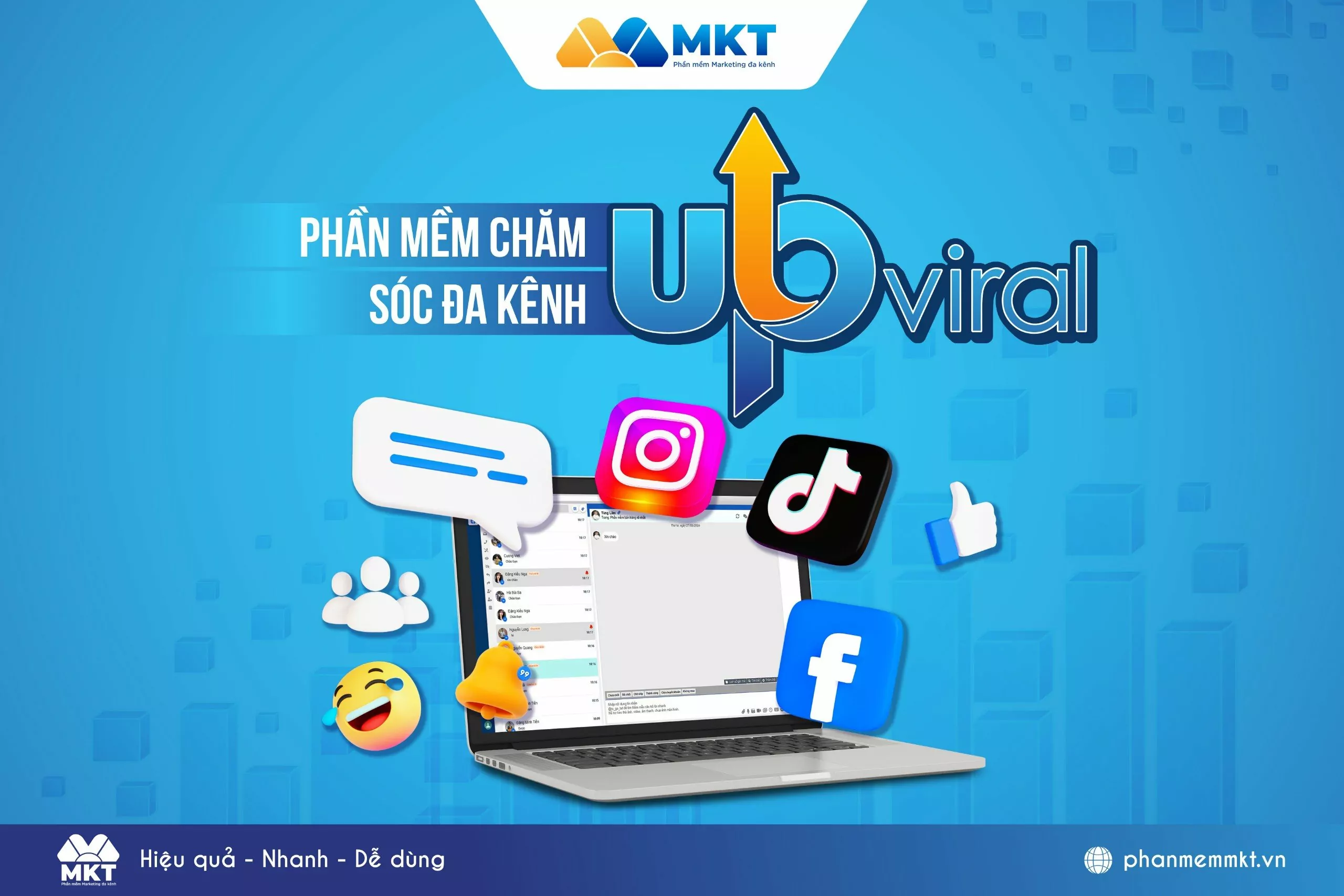 Phần mềm Upviral - phần mềm Chat đa kênh hàng đầu Việt Nam